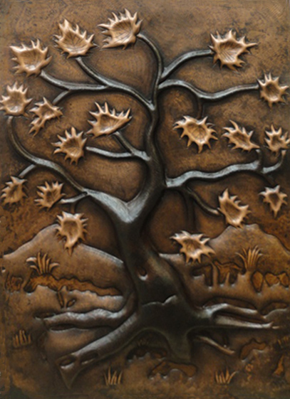 16 Gauge Custom Copper Mural Design Options - Bath Tubs And More