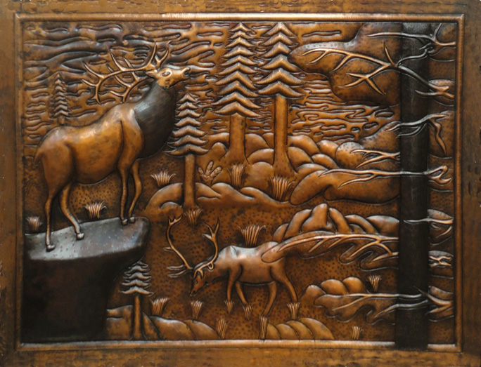 Photos Of Custom Copper Murals - Bath Tubs And More
