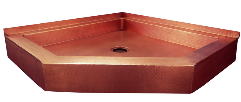 Copper Shower Pans, Custom Build to Any Size - Bath Tubs And More