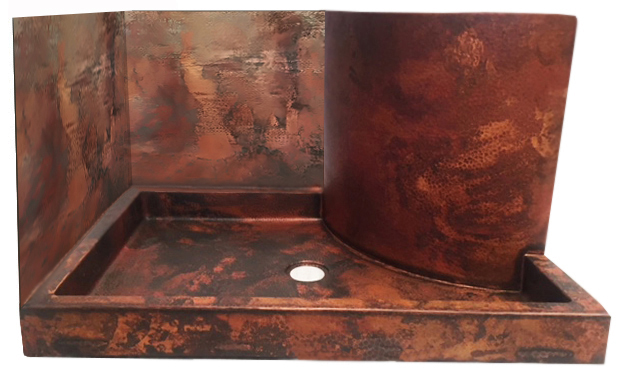 Copper Shower Pans, Custom Build to Any Size - Bath Tubs And More