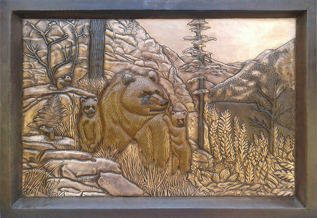 16 Gauge Custom Copper Mural Design Options - Bath Tubs And More