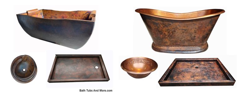 Copper Shower Pans, Custom Build to Any Size - Bath Tubs And More