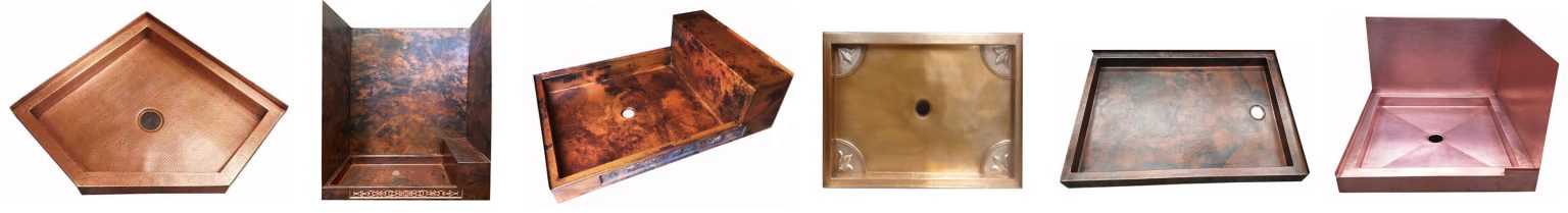 Copper Shower Pans, Custom Build to Any Size - Bath Tubs And More
